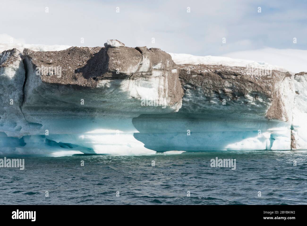 The iceberg grave yard in Pleneau Bay, Port Charcot Antarctica Stock ...