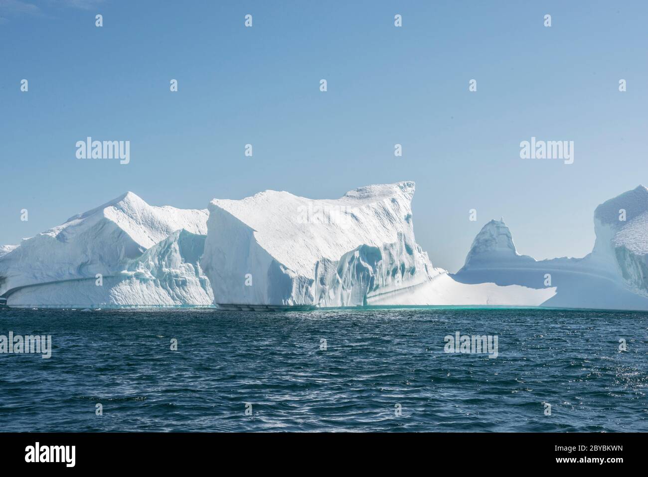 The iceberg grave yard in Pleneau Bay, Port Charcot Antarctica Stock ...