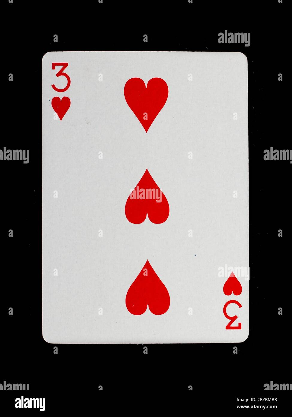Playing card (three Stock Photo - Alamy
