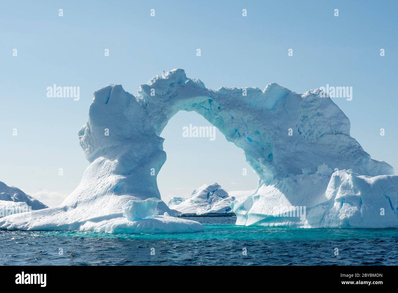 The iceberg grave yard in Pleneau Bay, Port Charcot Antarctica Stock ...