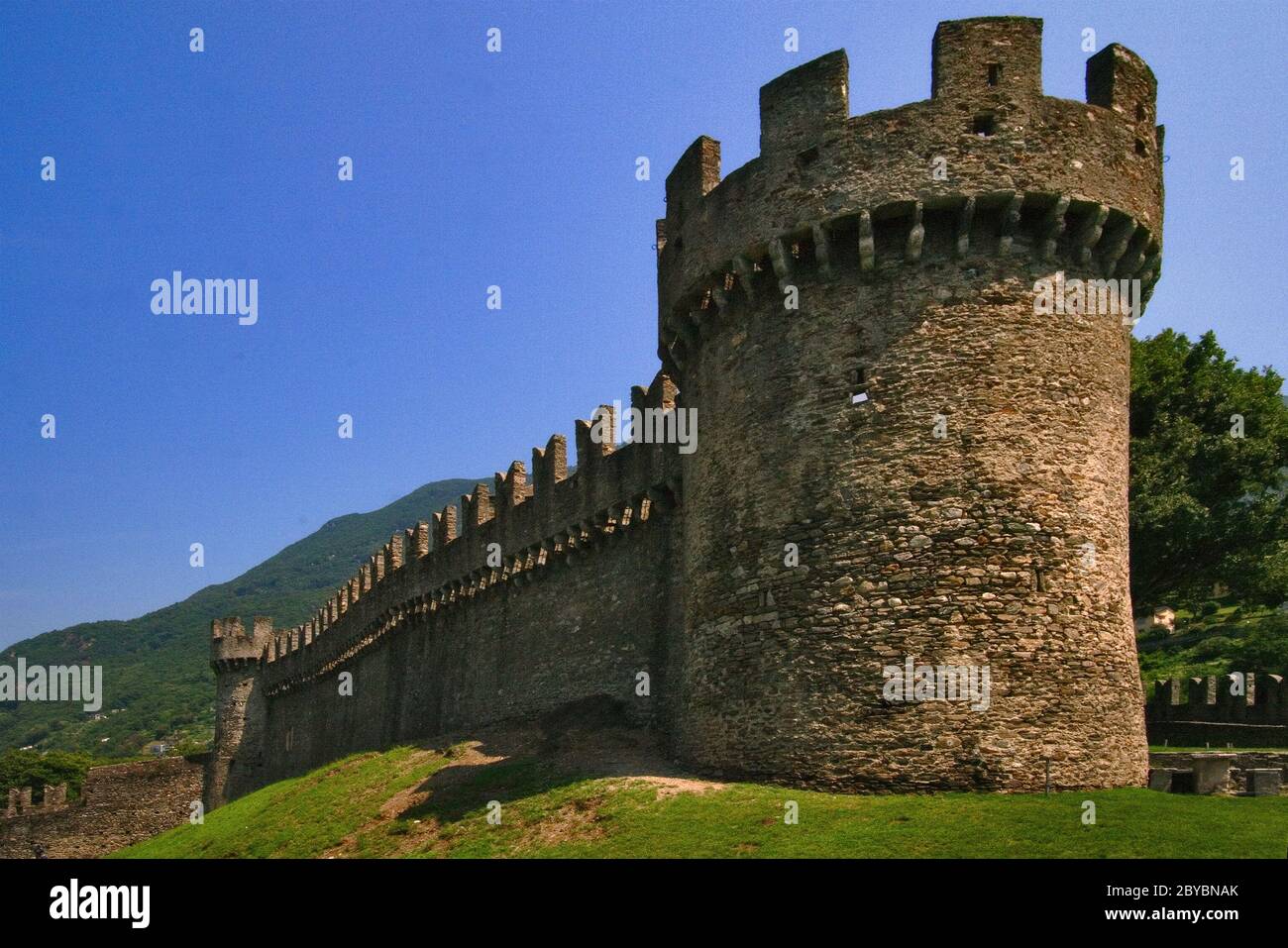 old brown castle Stock Photo - Alamy