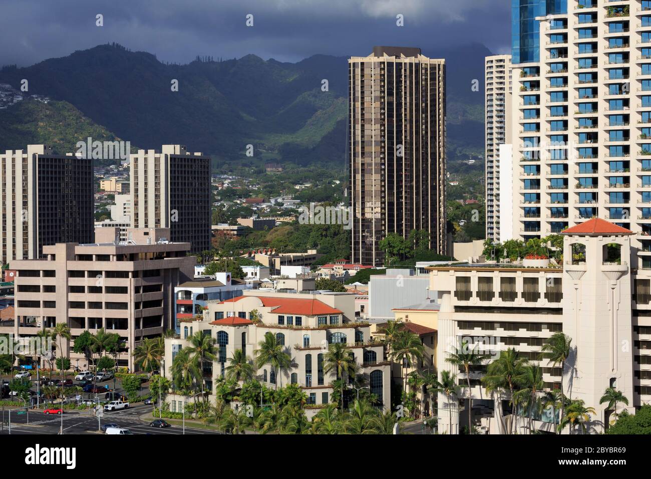 Honolulu skyline, Oahu Island, Hawaii, USA Stock Photo - Alamy