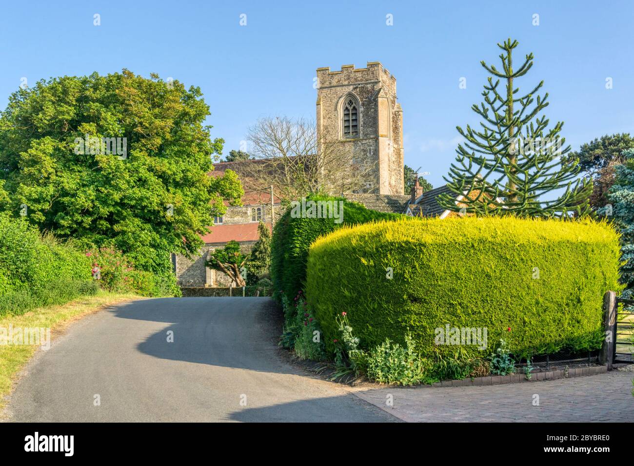 The mediaeval or medieval Church of St Peter, Wolferton on the ...