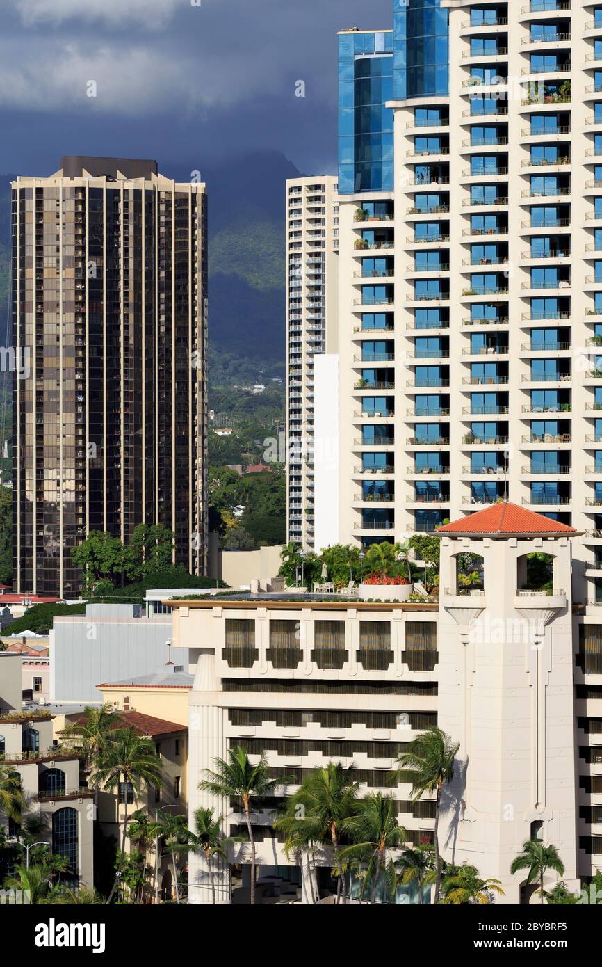 Honolulu skyline, Oahu Island, Hawaii, USA Stock Photo - Alamy