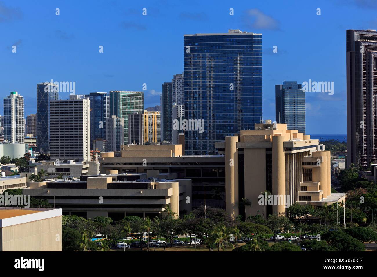 Honolulu skyline, Oahu Island, Hawaii, USA Stock Photo - Alamy