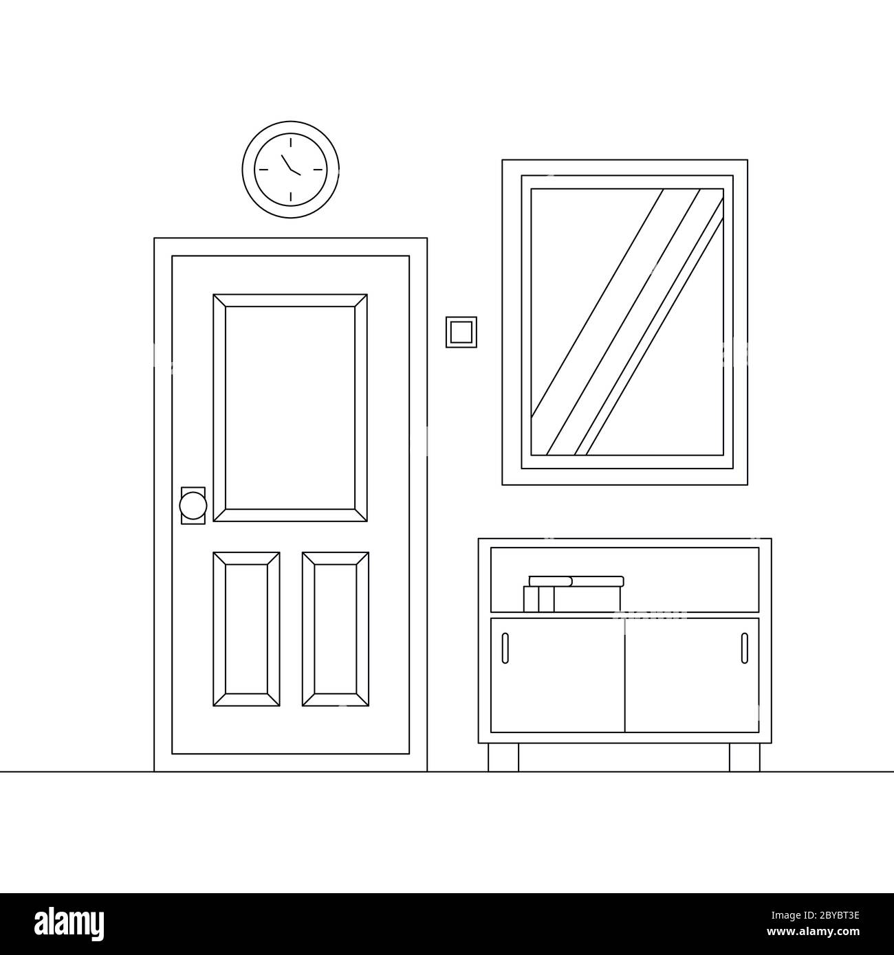 Cozy doorway Stock Vector Images - Alamy