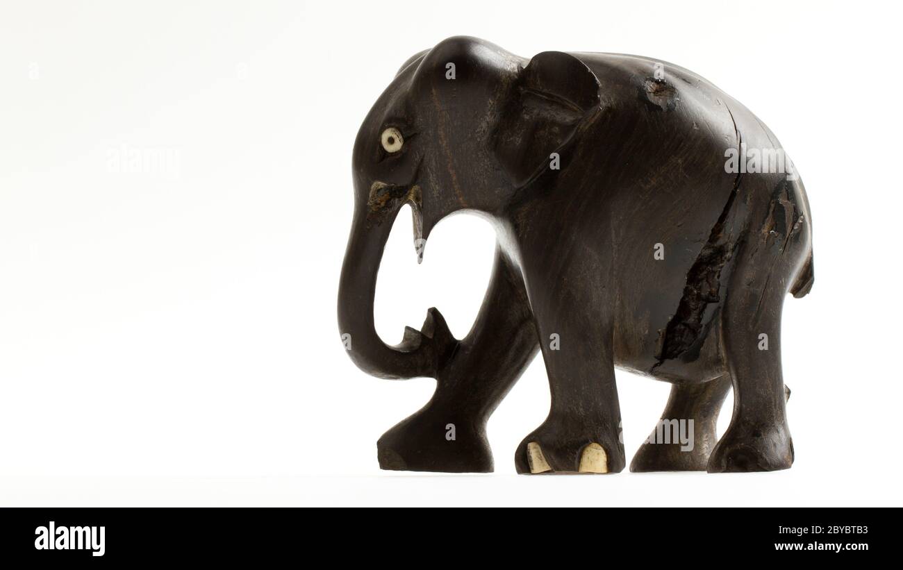 Very old ivory statue of an elephant Stock Photo - Alamy