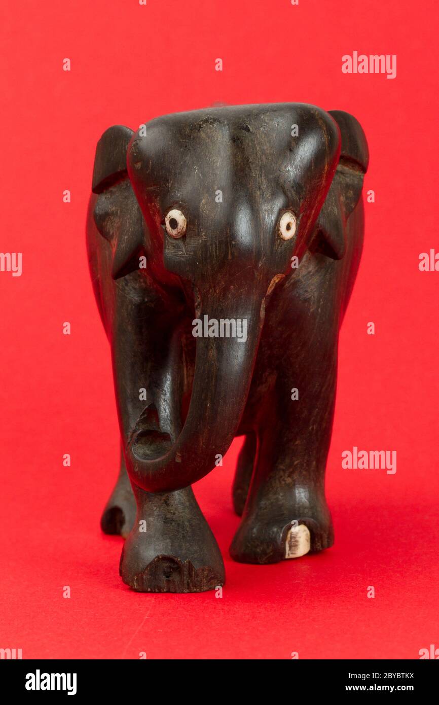 Very old ivory statue of an elephant Stock Photo - Alamy