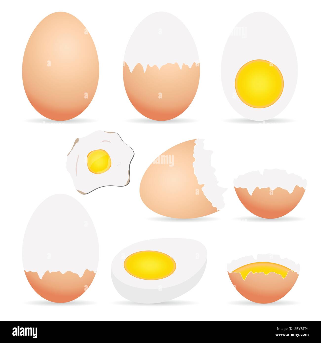 egg food set colored art illustration Stock Vector Image & Art - Alamy