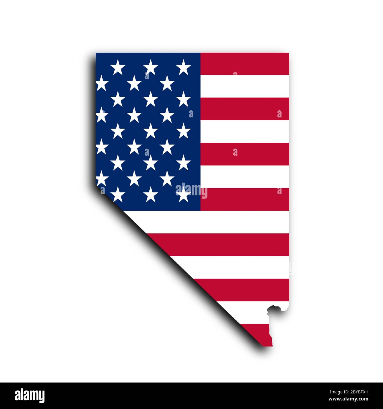 Map of Nevada Stock Photo - Alamy