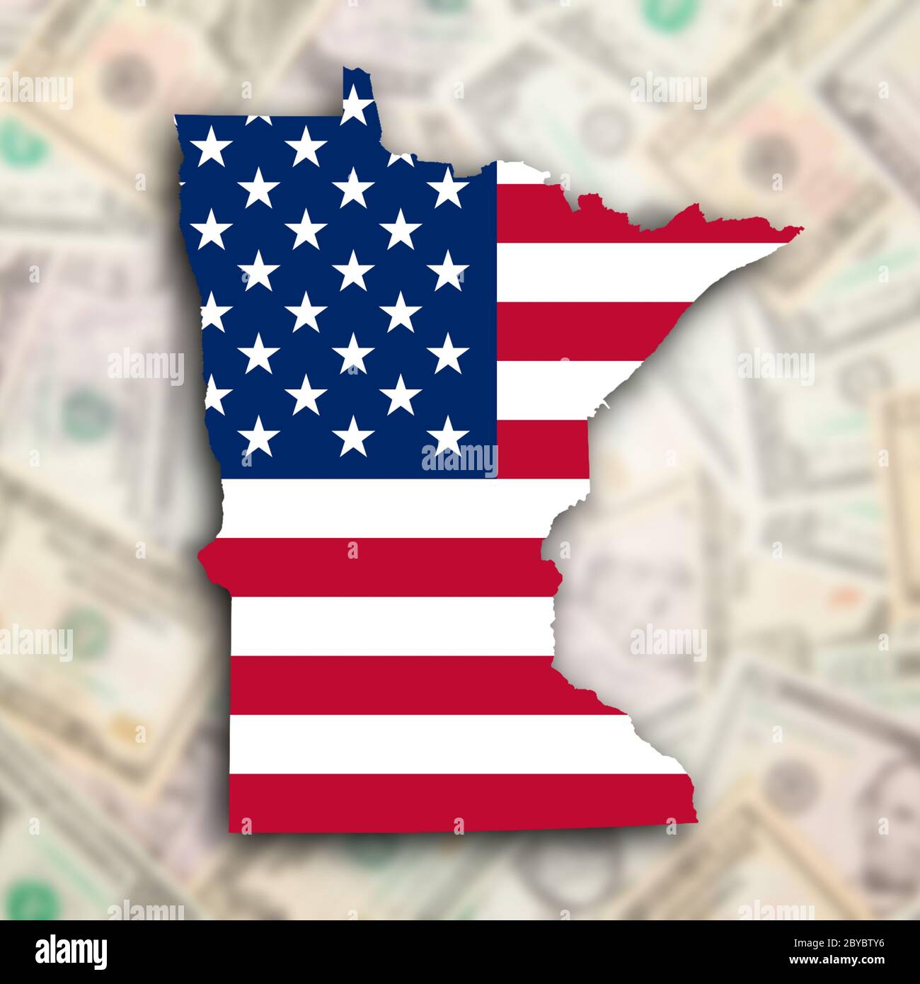 Map of Minnesota Stock Photo - Alamy