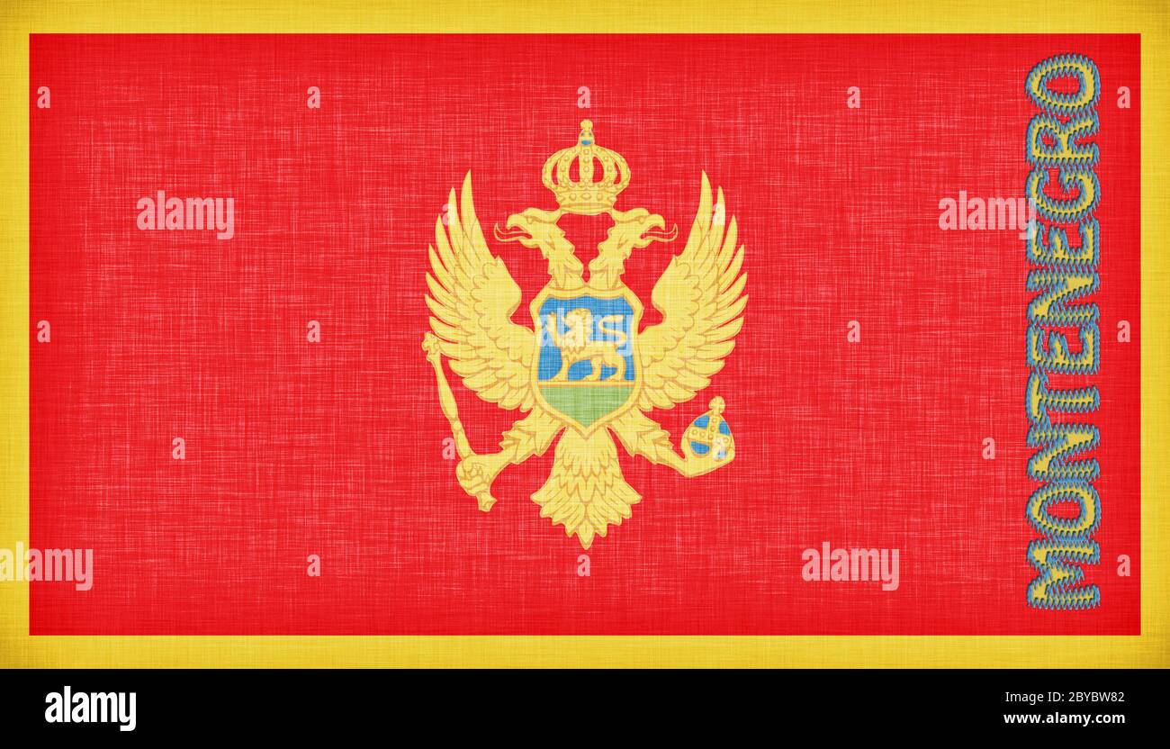 Montenegro flag clip art hi-res stock photography and images - Alamy