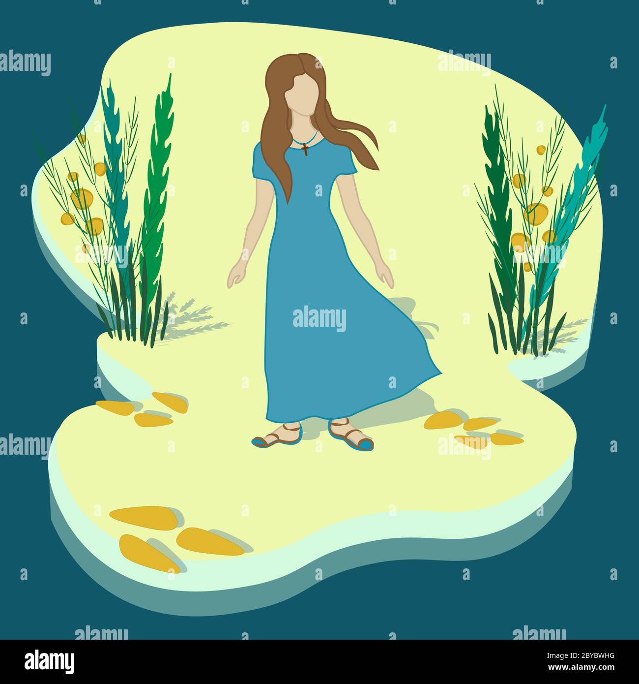 Island dress Stock Vector Images - Alamy