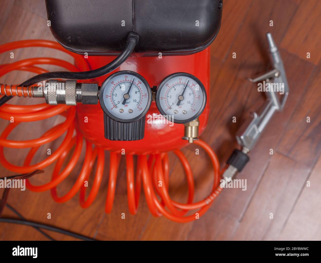Air compressor manometer Stock Photo - Alamy