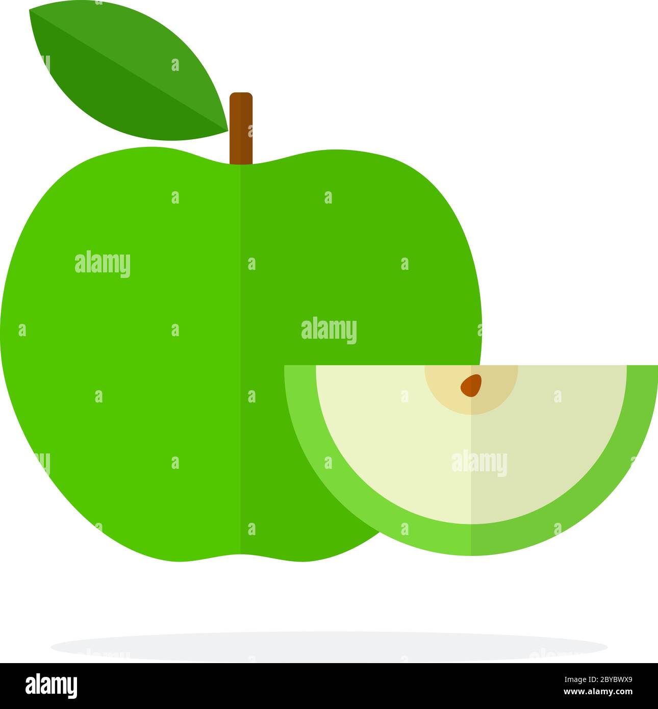 Apple segment Stock Vector Images - Alamy