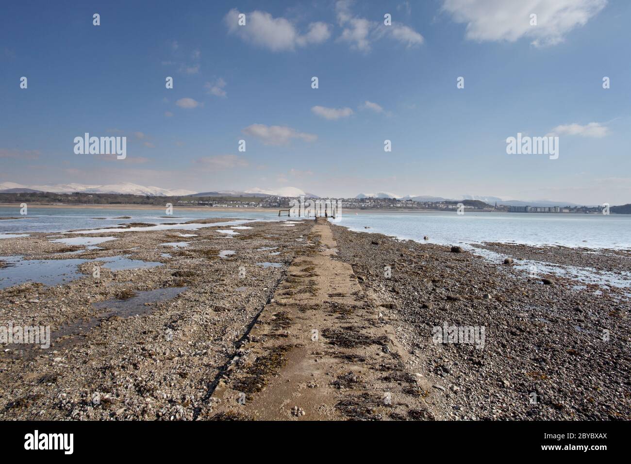 caernarfon from the menai strait Stock Photo - Alamy