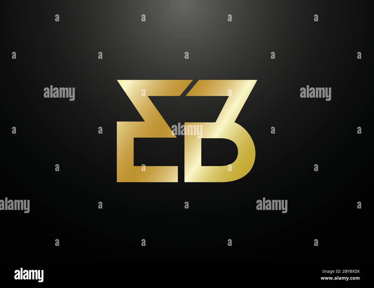 Initial Monogram Letter E B Logo Design Vector Template. E B Letter Logo Design Stock Vector ...