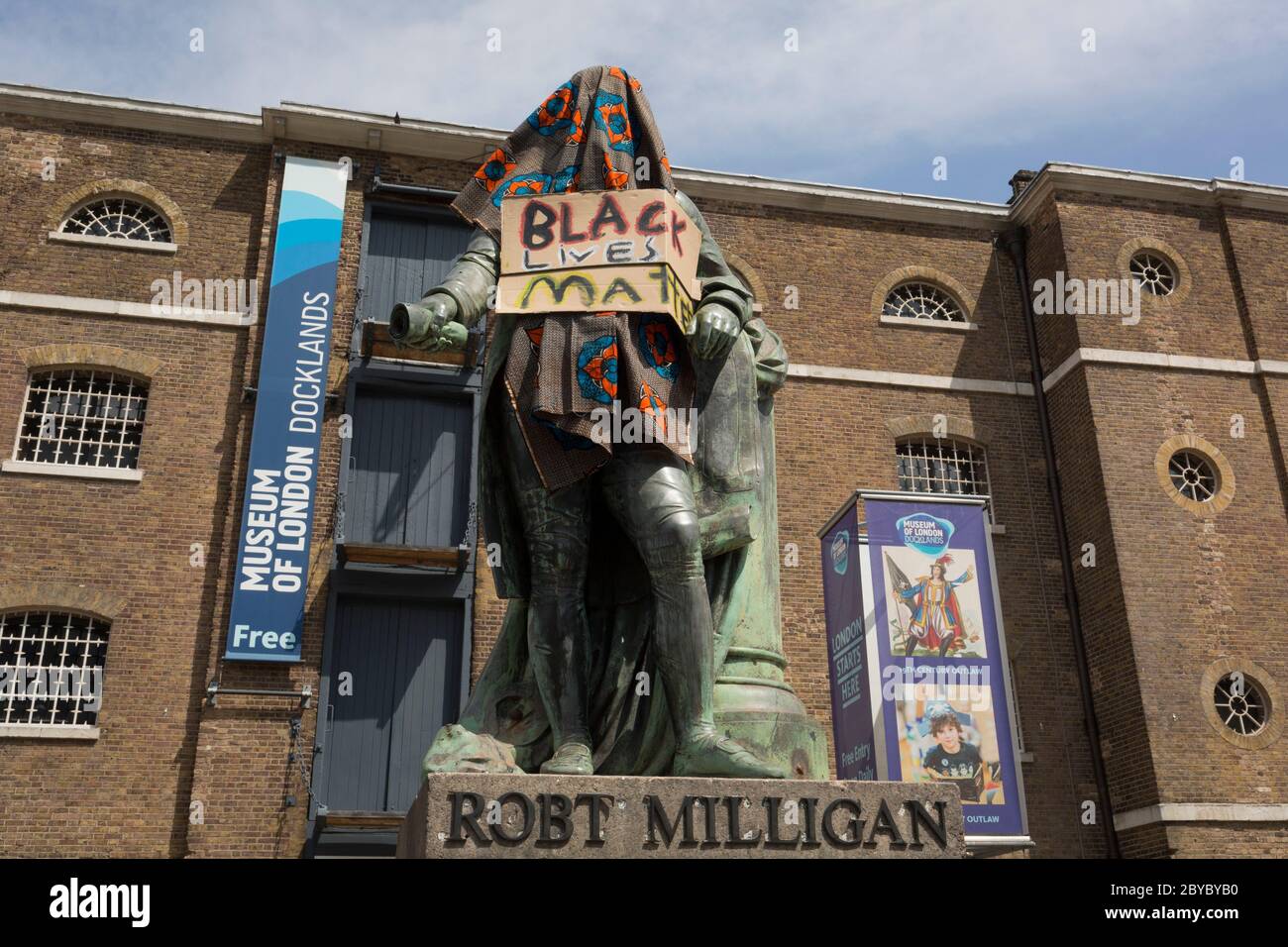 Hours before it was removed by the Canal and River Trust charity, the ...