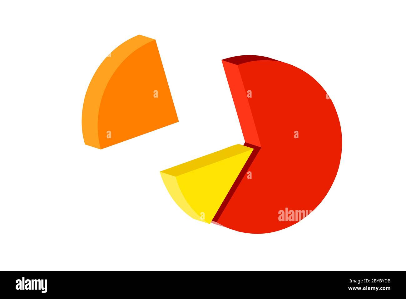 colorful pie chart- graph Stock Photo - Alamy