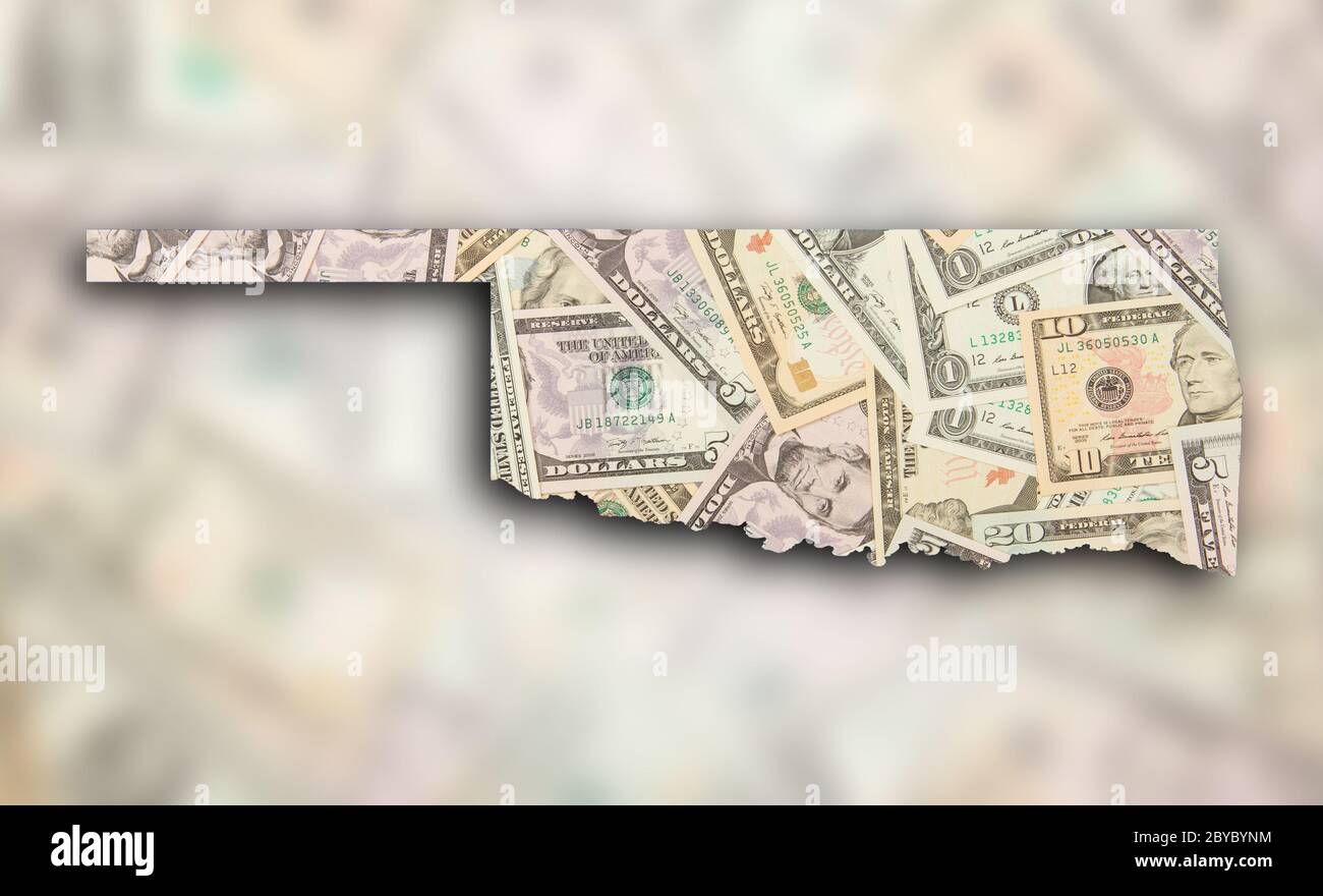 Oklahoma flag map hi-res stock photography and images - Alamy