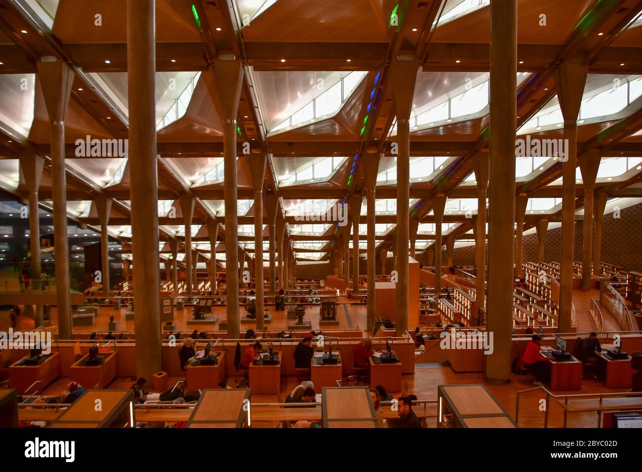Library of Alexandria (Bibliotheca Alexandrina), Egypt Stock Photo - Alamy