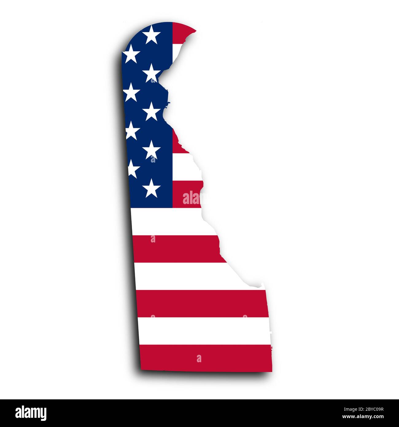 Political map of delaware hi-res stock photography and images - Alamy