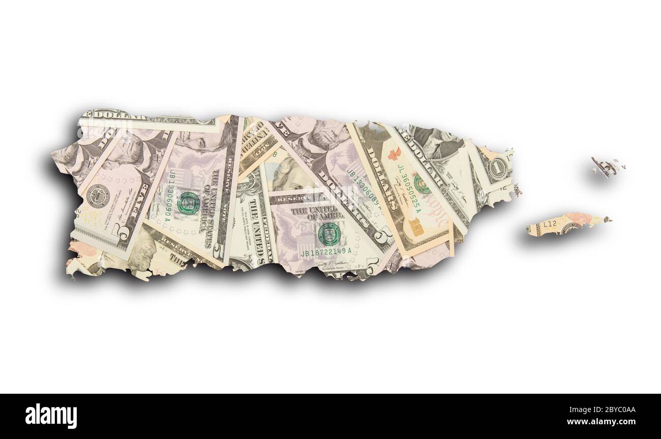 Map of Puerto Rico Stock Photo - Alamy