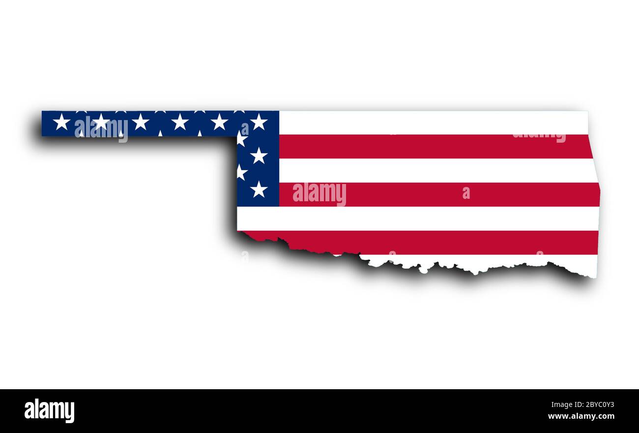 Flag us state oklahoma Cut Out Stock Images & Pictures - Alamy