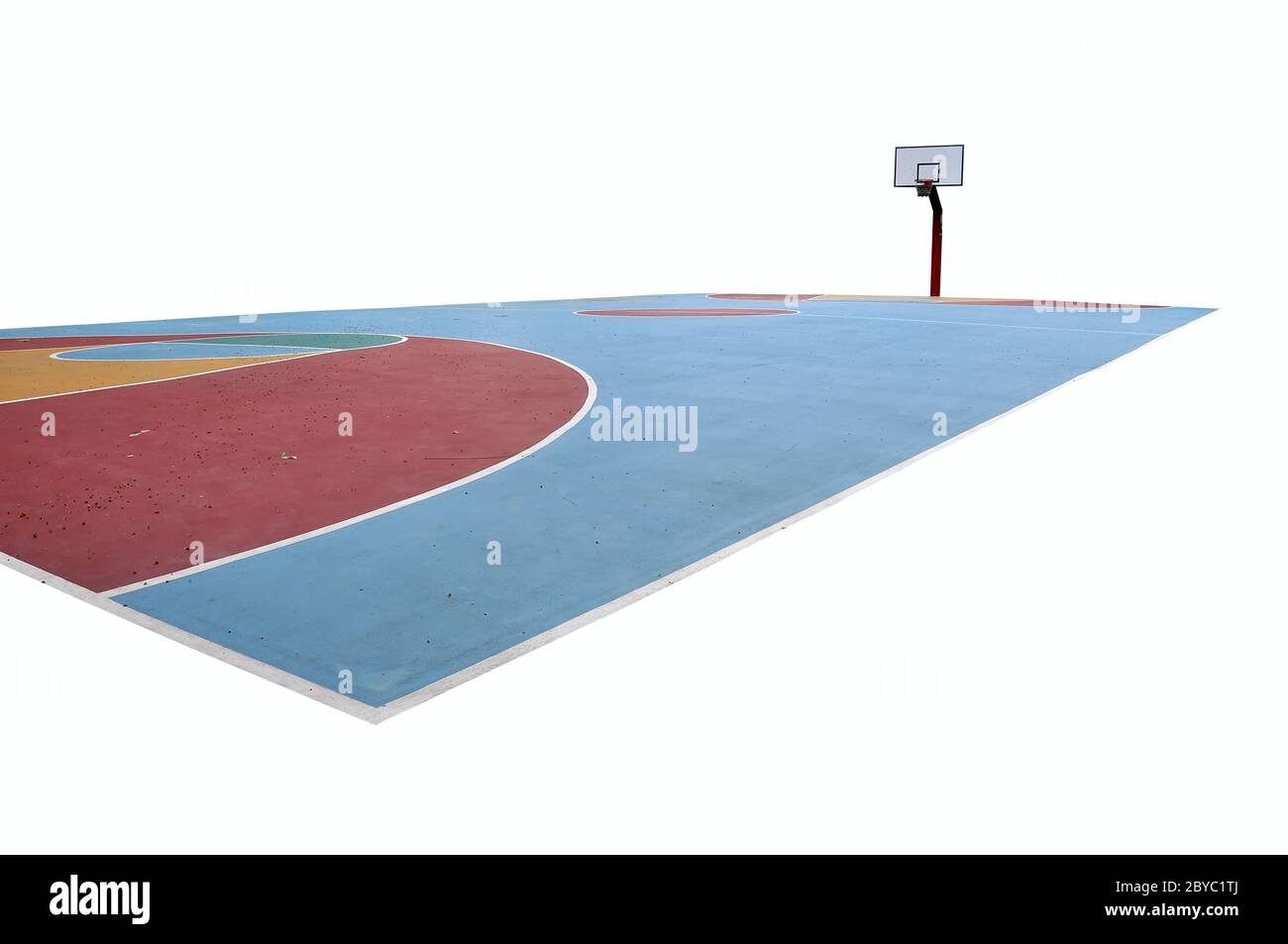 Indoor basketball court backboard net hi-res stock photography and ...