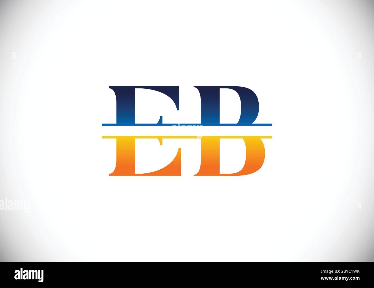 Initial Monogram Letter E B Logo Design Vector Template. E B Letter ...