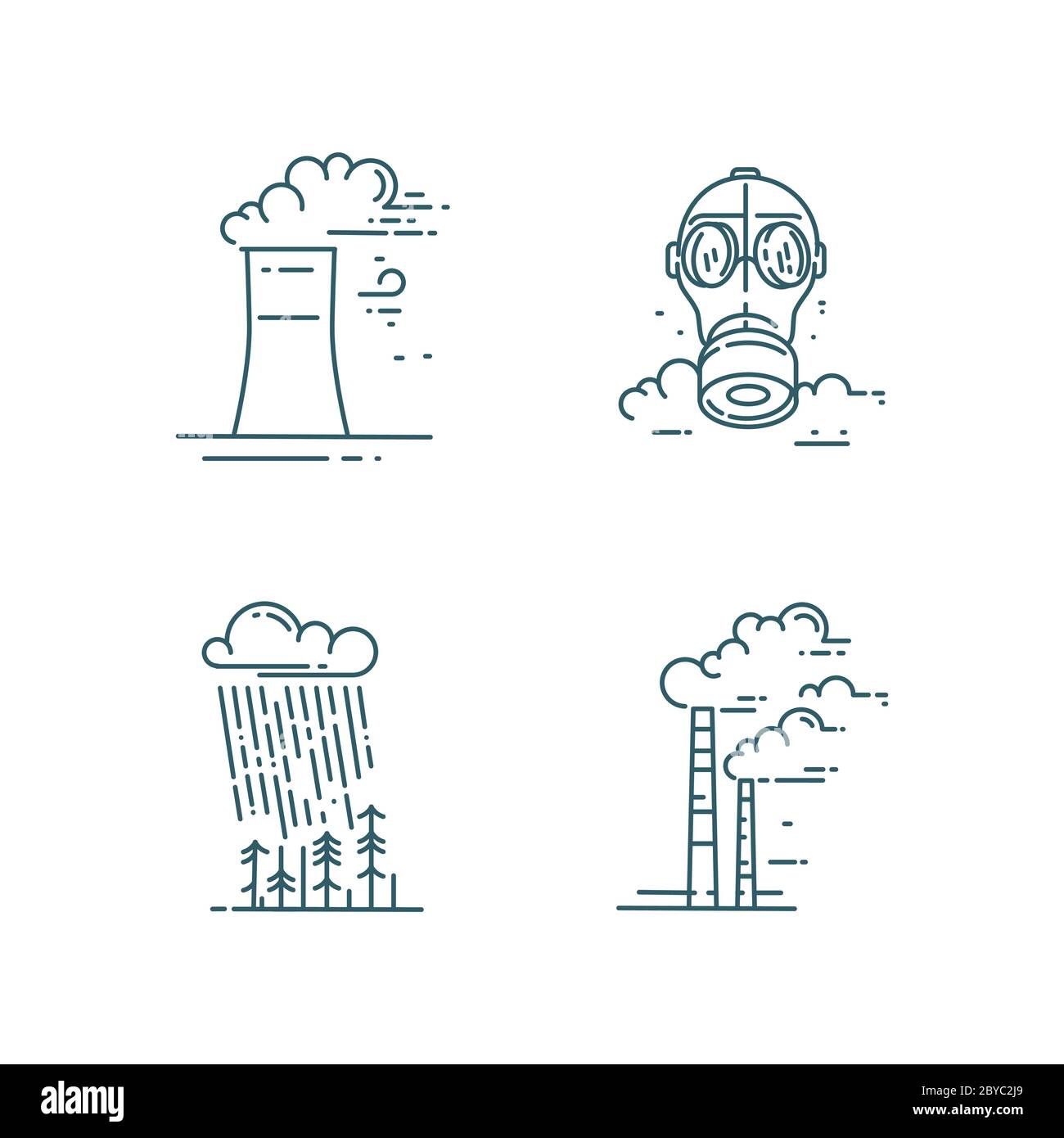 Land Pollution Drawing Pictures
