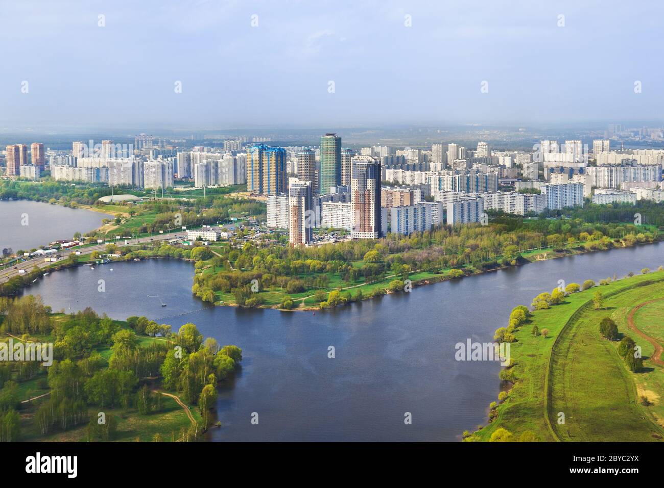 Aerial moscow hi-res stock photography and images - Alamy