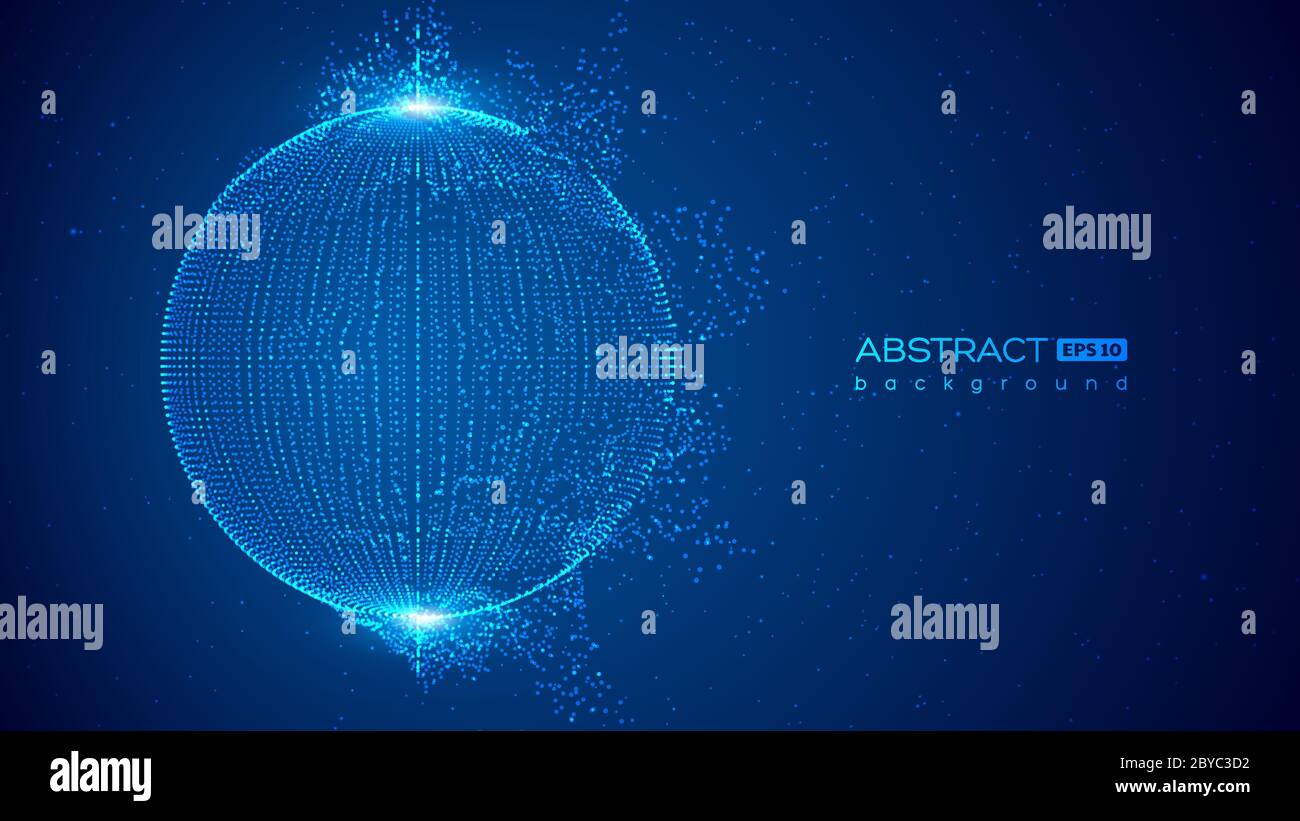 Abstract globe particles sphere Stock Vector Image & Art - Alamy