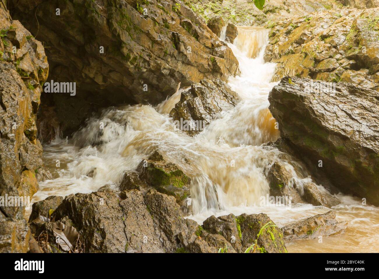 Closeup dirty waterfall hi-res stock photography and images - Alamy