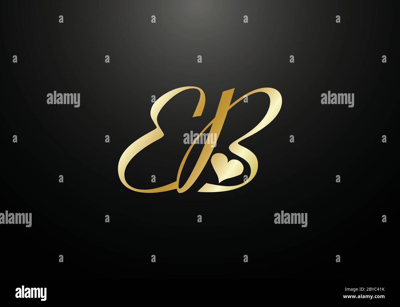Initial Monogram Letter E B Logo Design Vector Template. E B Letter ...