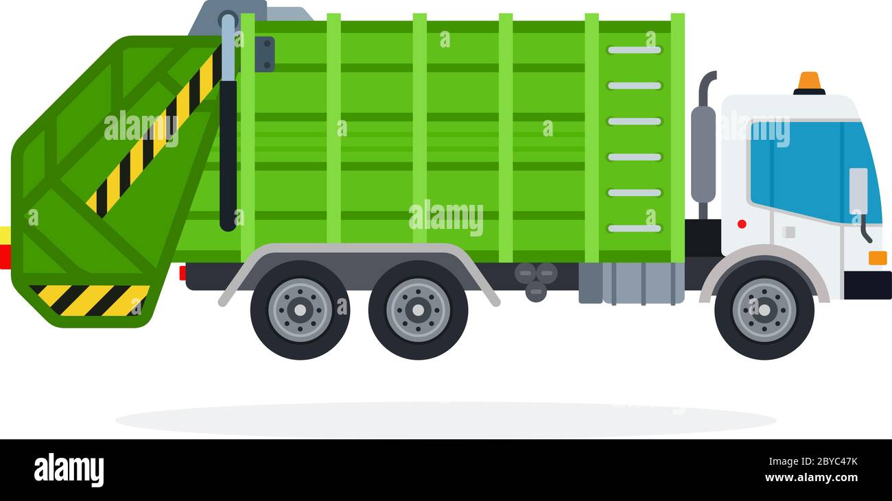 Garbage Truck Vector Art