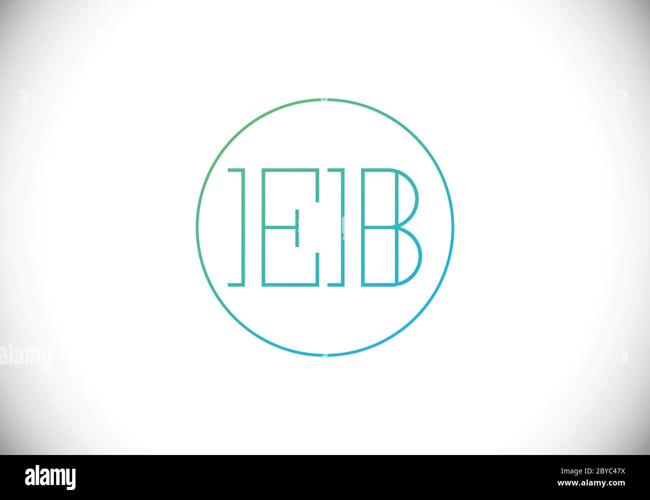 Initial Monogram Letter E B Logo Design Vector Template. E B Letter ...