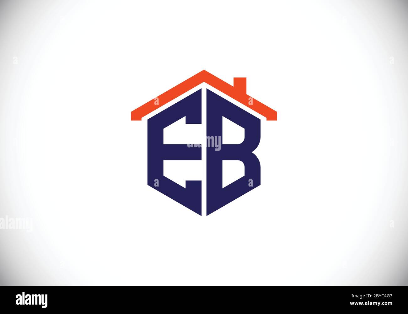 Initial Monogram Letter E B Logo Design Vector Template. E B Letter ...