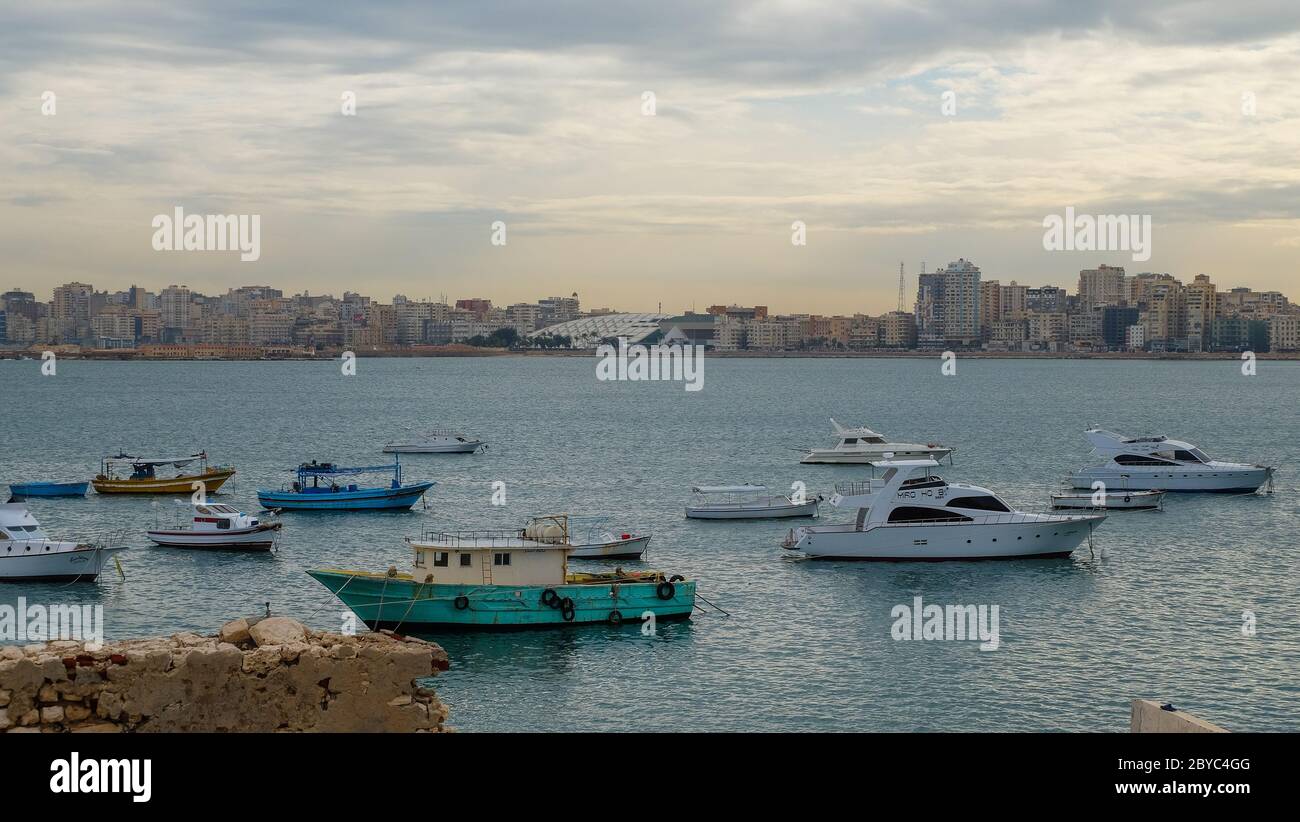 Eastern Harbour of Alexandria, Egypt Stock Photo - Alamy
