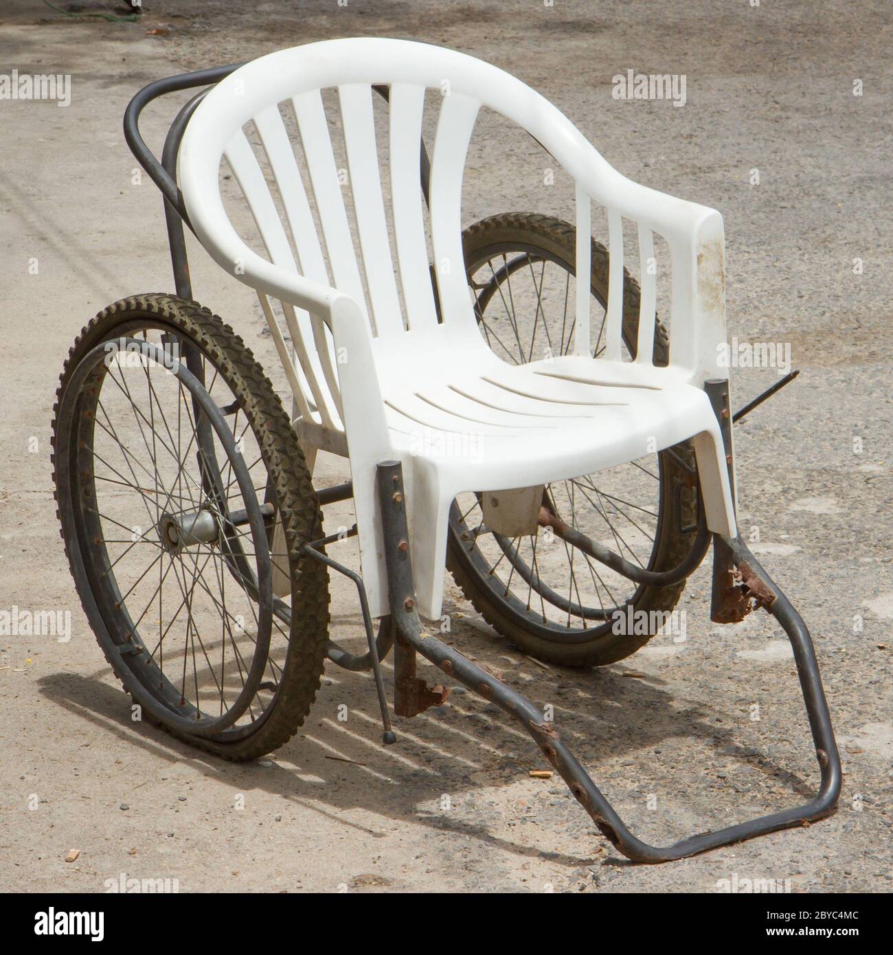 Creative invalid chair Stock Photo - Alamy