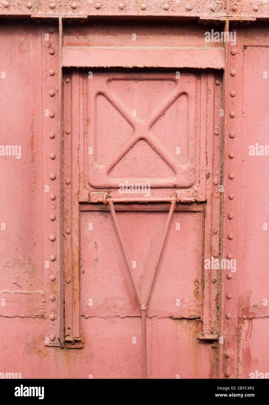 Door of an old train carriage Stock Photo - Alamy