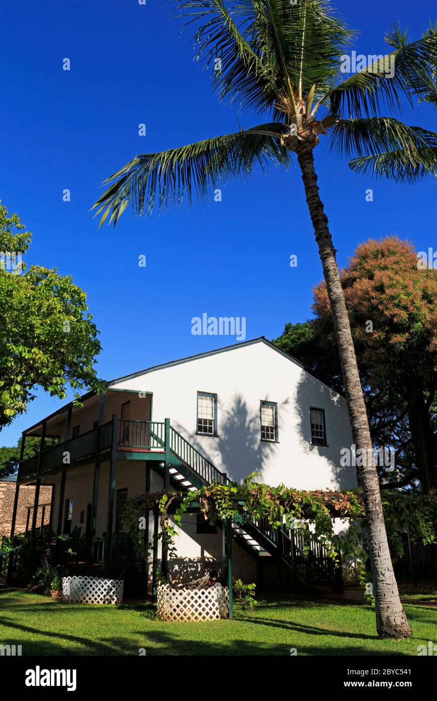 Historic Baldwin House Museum, Lahaina, Maui Island, Hawaii, USA Stock ...
