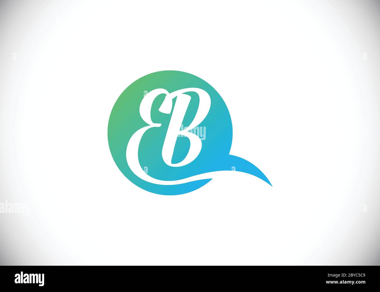 Initial Monogram Letter E B Logo Design Vector Template. E B Letter ...