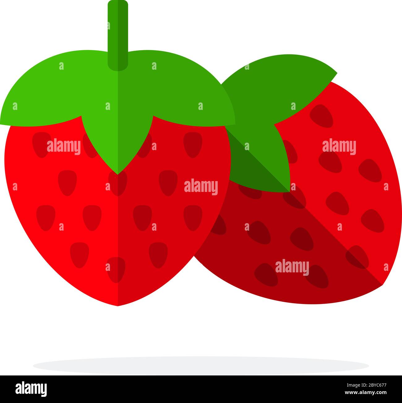 Soft summer fruit red ripe strawberries Stock Vector Images - Alamy