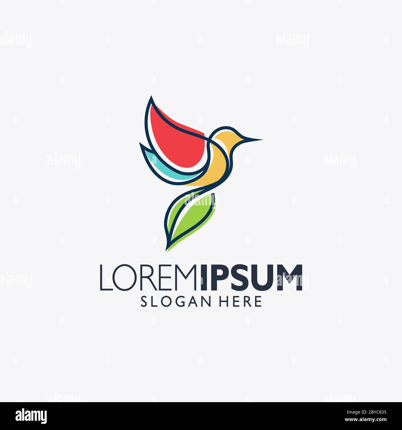 Hummingbird logo vector hi-res stock photography and images - Alamy