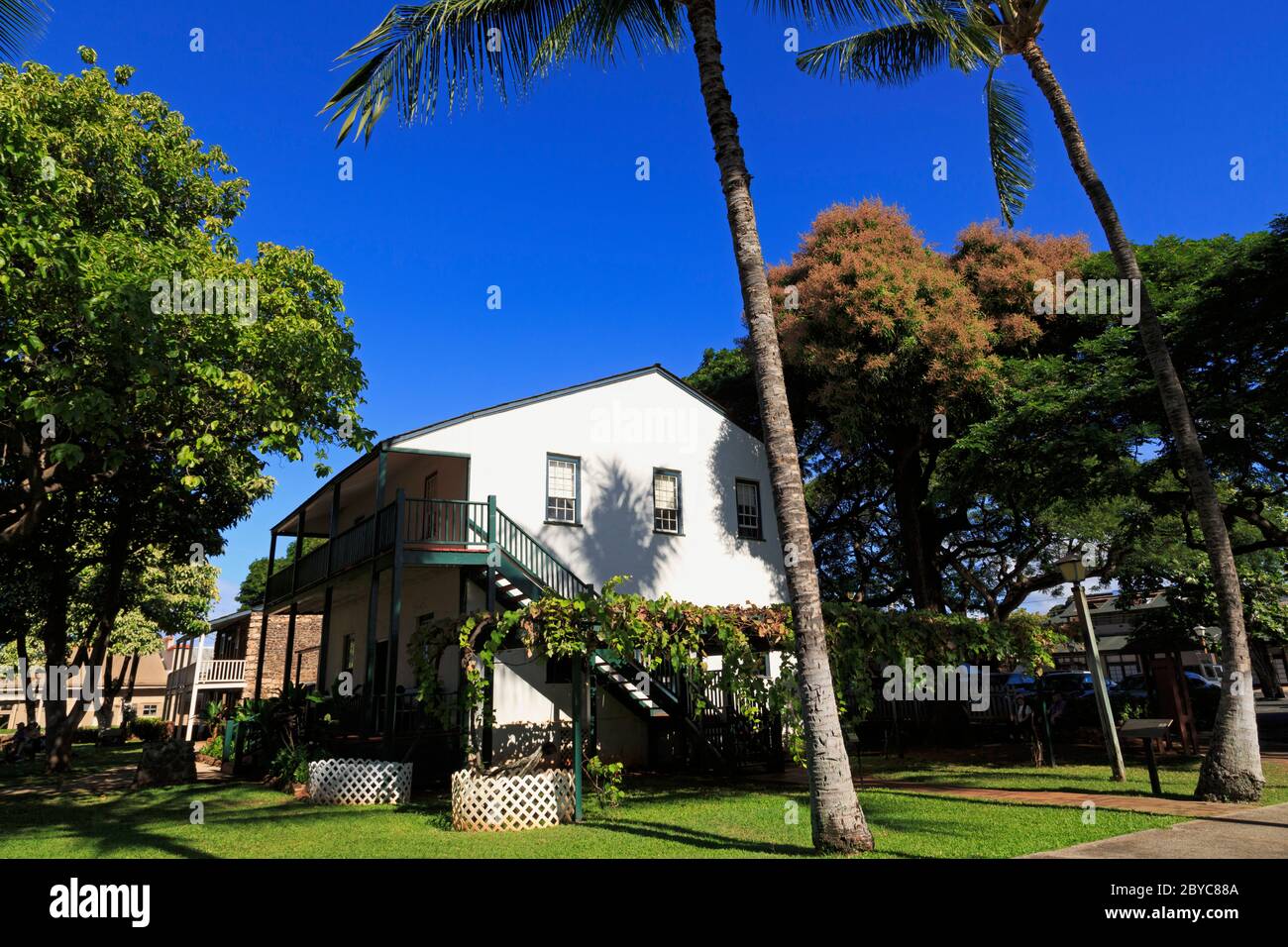 Historic Baldwin House Museum, Lahaina, Maui Island, Hawaii, USA Stock ...