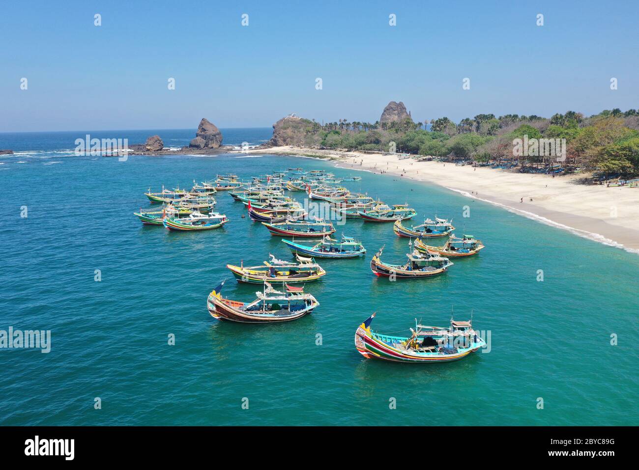 Papuma Beach in Jember Indonesia Stock Photo - Alamy