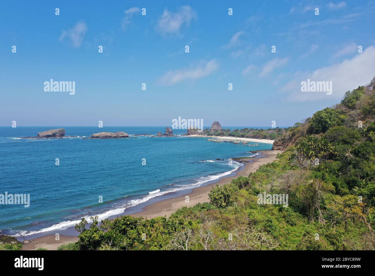 Papuma Beach in Jember Indonesia Stock Photo - Alamy