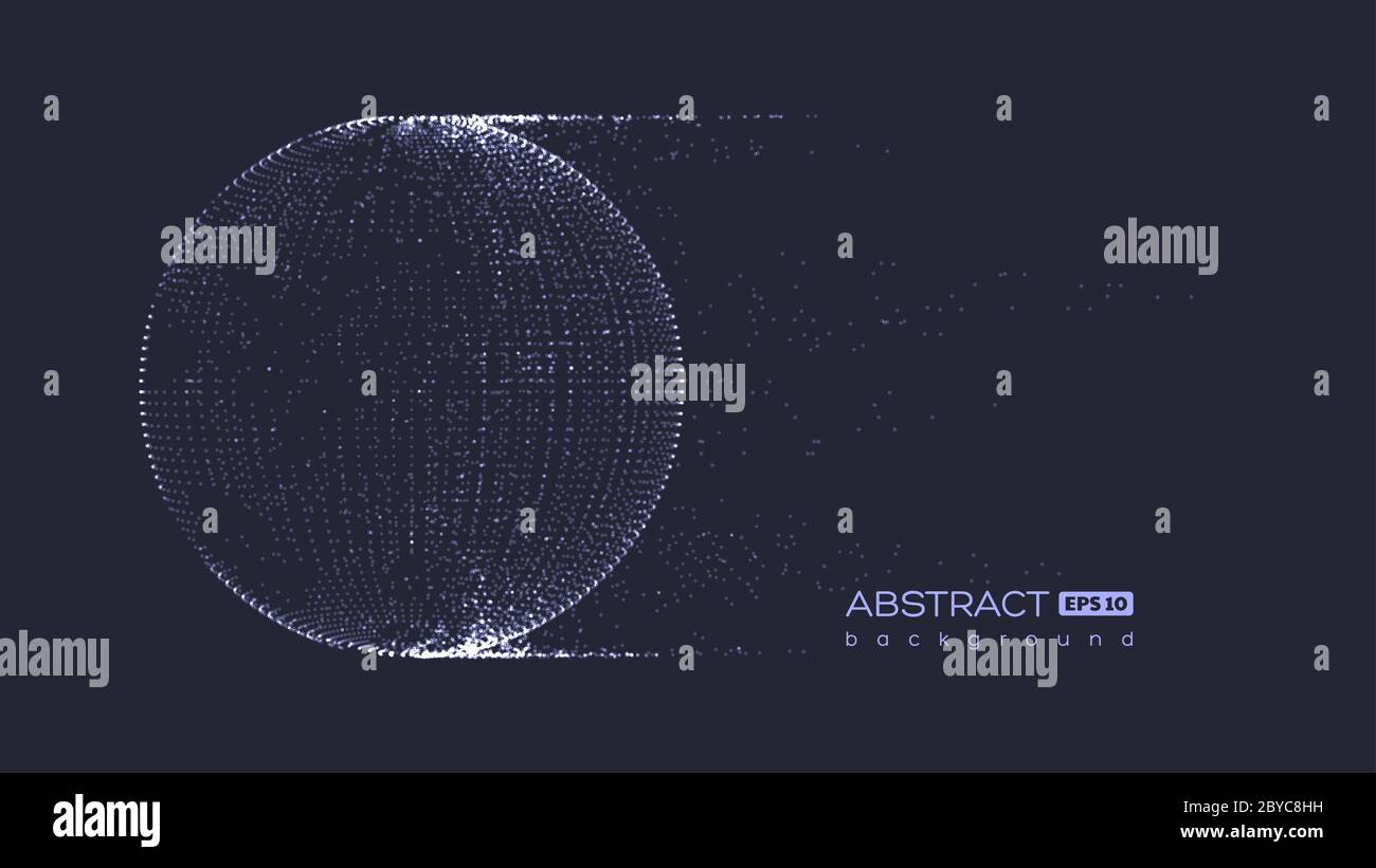 Abstract globe particles sphere Stock Vector Image & Art - Alamy