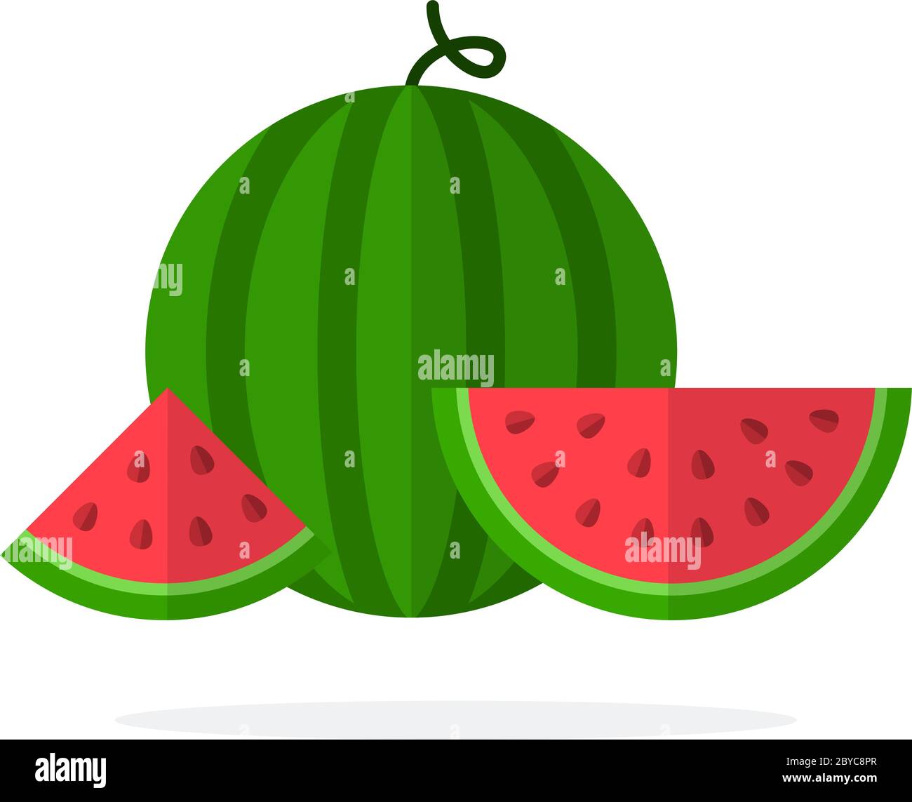 Single Watermelon Seed Clipart